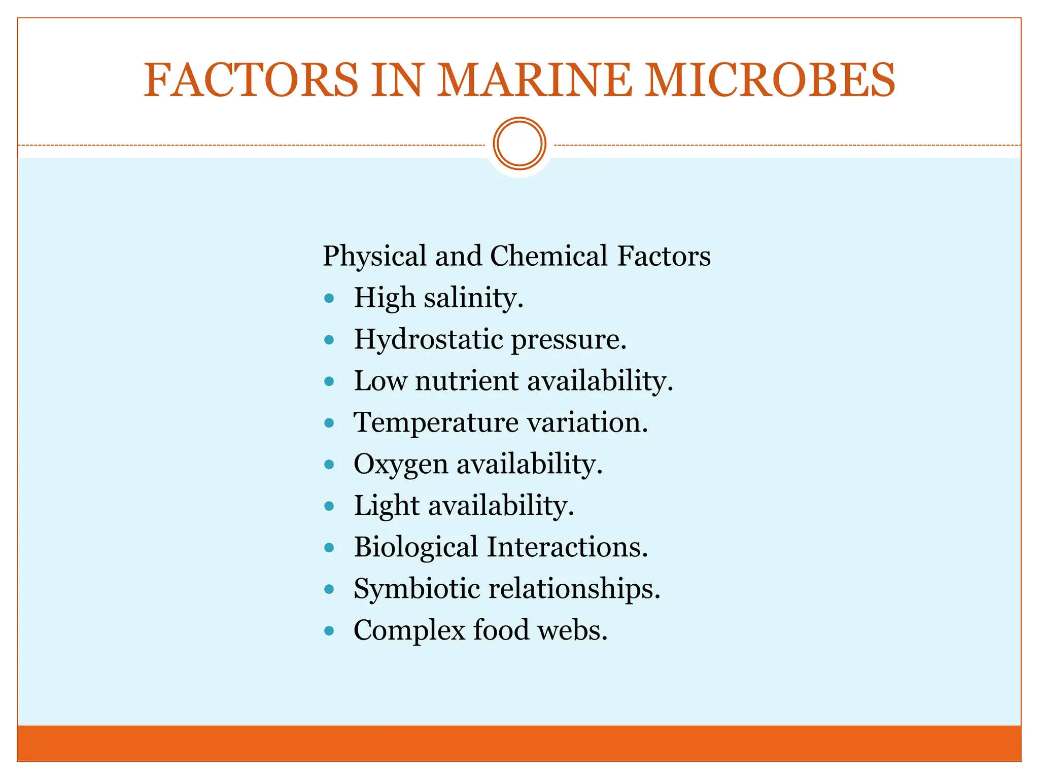 Marine microbial environment and characteristics and types of Marine ...
