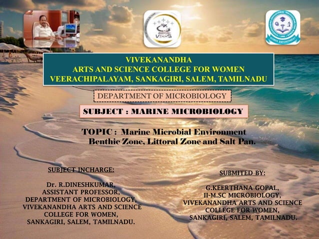 Marine microbial environment and characteristics and types of Marine ...