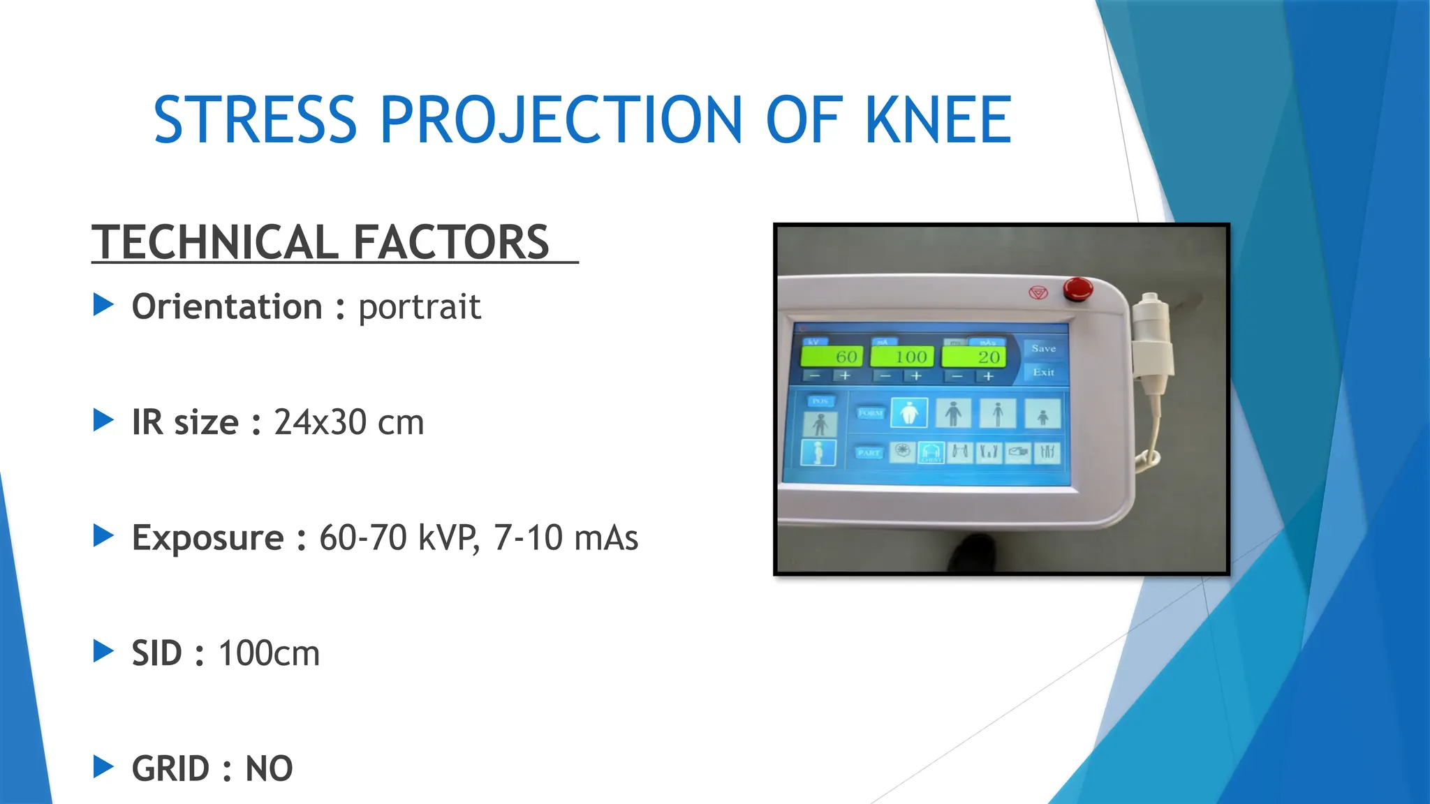 Knee radiographic positioning Keerthana knee[1].pptx