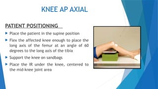 Knee radiographic positioning Keerthana knee[1].pptx