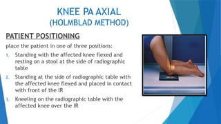 Knee radiographic positioning Keerthana knee[1].pptx