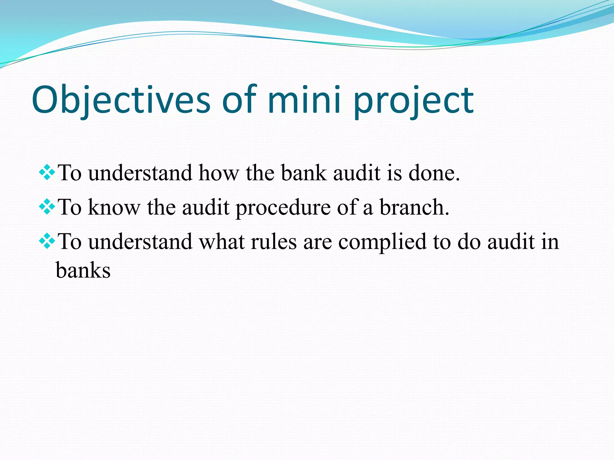 vijaya bank audit procedure | PPT