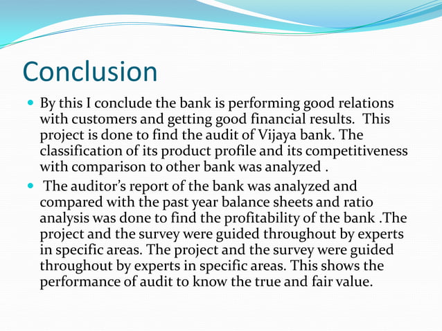 vijaya bank audit procedure | PPT