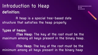 HEAP OPERATION IN DATABASE MANAGEMENT SYSTEM | PPT