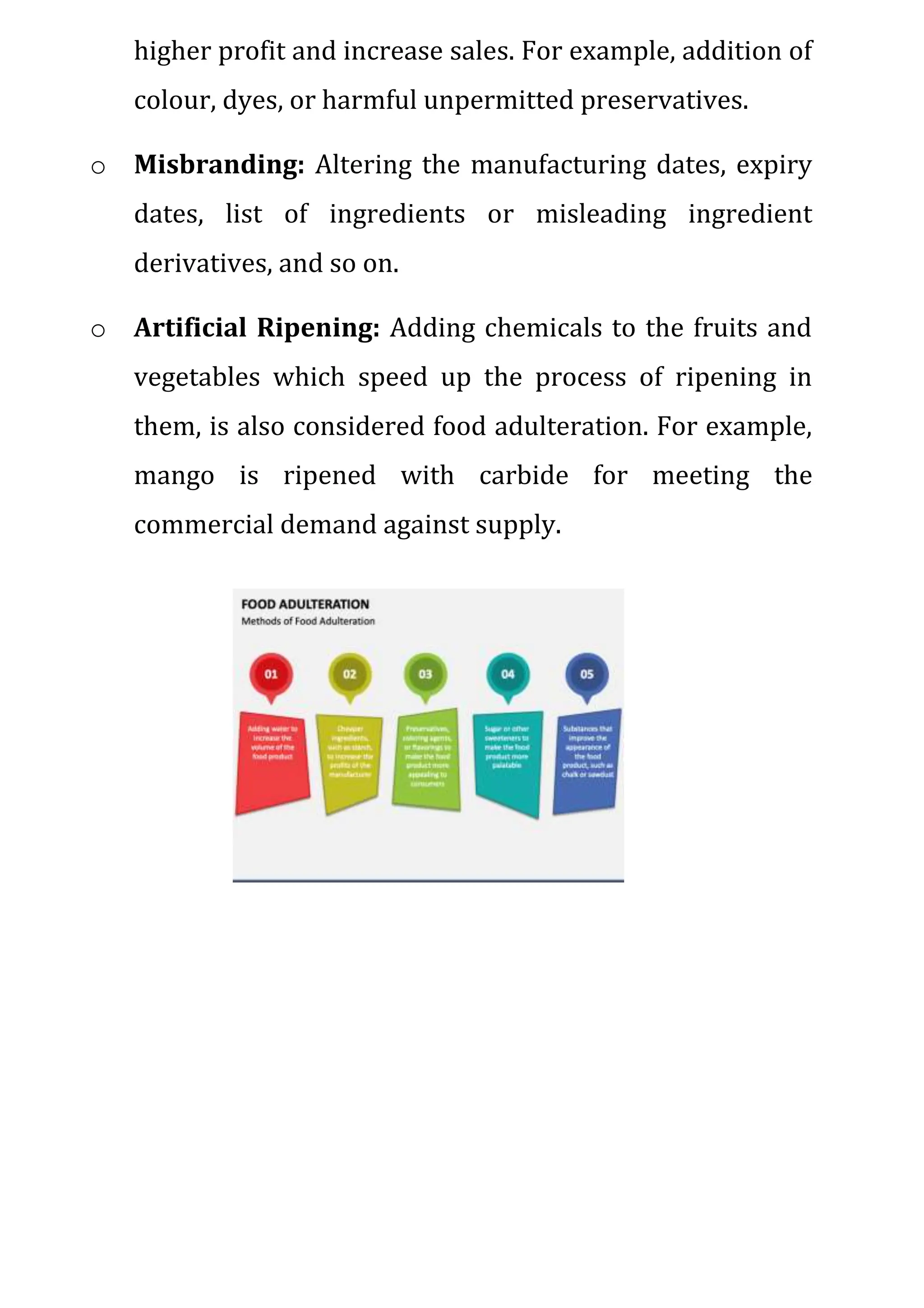 FOOD ADULTERATION AND ITS IMPACT ON HUMAN LIFE | DOCX