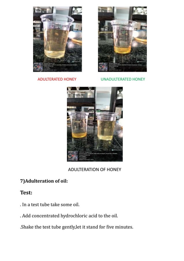 FOOD ADULTERATION AND ITS IMPACT ON HUMAN LIFE | DOCX | Healthy Cooking ...
