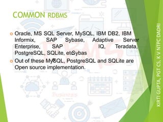 Keerty rdbms sql | PPT