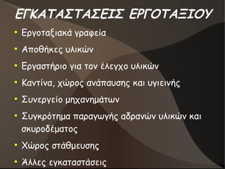 ΟΡΓΑΝΩΣΗ ΕΡΓΟΤΑΞΙΟΥ - ΚΕΦΑΛΑΙΟ 1: ΓΕΝΙΚΗ ΑΝΑΦΟΡΑ ΣΤΑ ΕΡΓΑ - Η ΕΝΝΟΙΑ ...