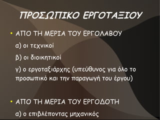 ΟΡΓΑΝΩΣΗ ΕΡΓΟΤΑΞΙΟΥ - ΚΕΦΑΛΑΙΟ 4: ΠΡΟΣΩΠΙΚΟ | ODP