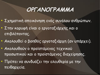 ΟΡΓΑΝΩΣΗ ΕΡΓΟΤΑΞΙΟΥ - ΚΕΦΑΛΑΙΟ 4: ΠΡΟΣΩΠΙΚΟ | ODP