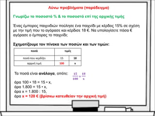 Κεφ.43 - Βρίσκω την αρχική τιμή | PPSX