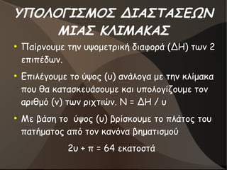ΟΙΚΟΔΟΜΙΚΗ - ΚΕΦΑΛΑΙΟ 8: ΚΛΙΜΑΚΕΣ | ODP