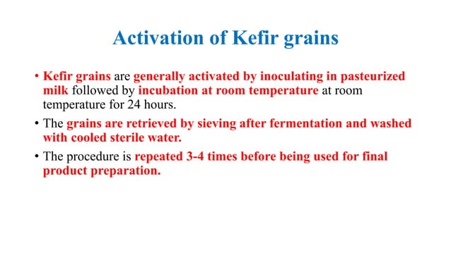 Kefir – an alternative fermented mlik | PPTX
