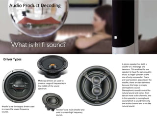 Kef Speaker Project - Michael Luttners Tickner | PPT