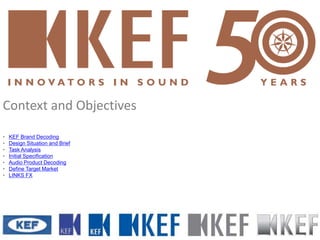 Kef Speaker Project - Michael Luttners Tickner | PPT