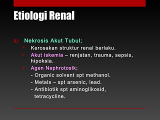 KEGAGALAN GINJAL AKUT | PPT