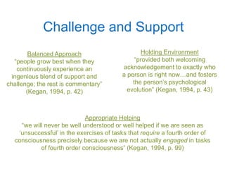 Kegan Constructive Developmental Theory | PPTX