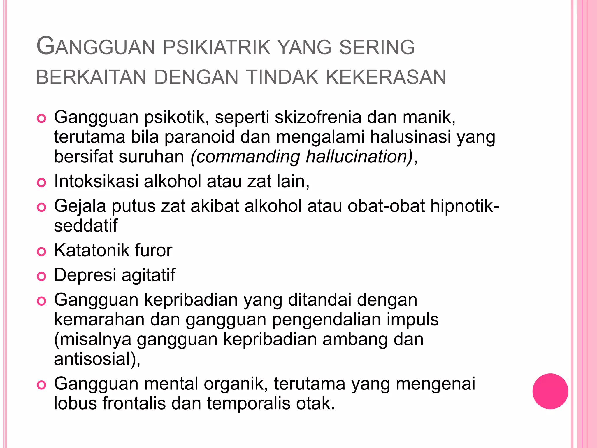 Kegawatdaruratan psikiatri | PPTX