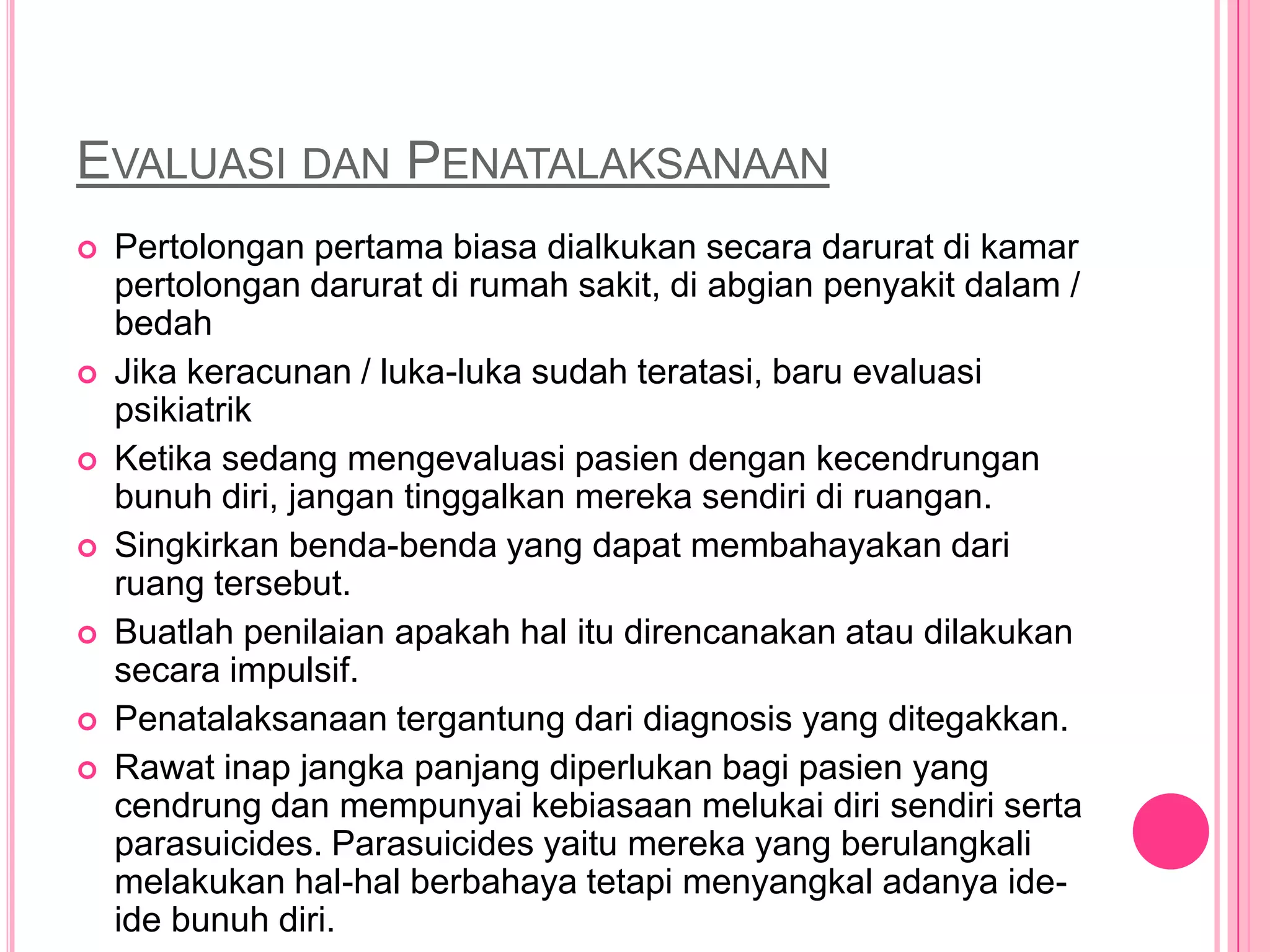 Kegawatdaruratan psikiatri | PPTX