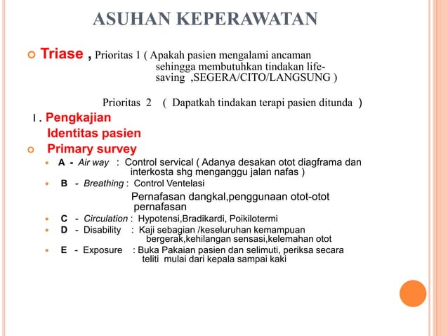 Asuhan keperawatan gawat darurat trauma spinal | PPTX