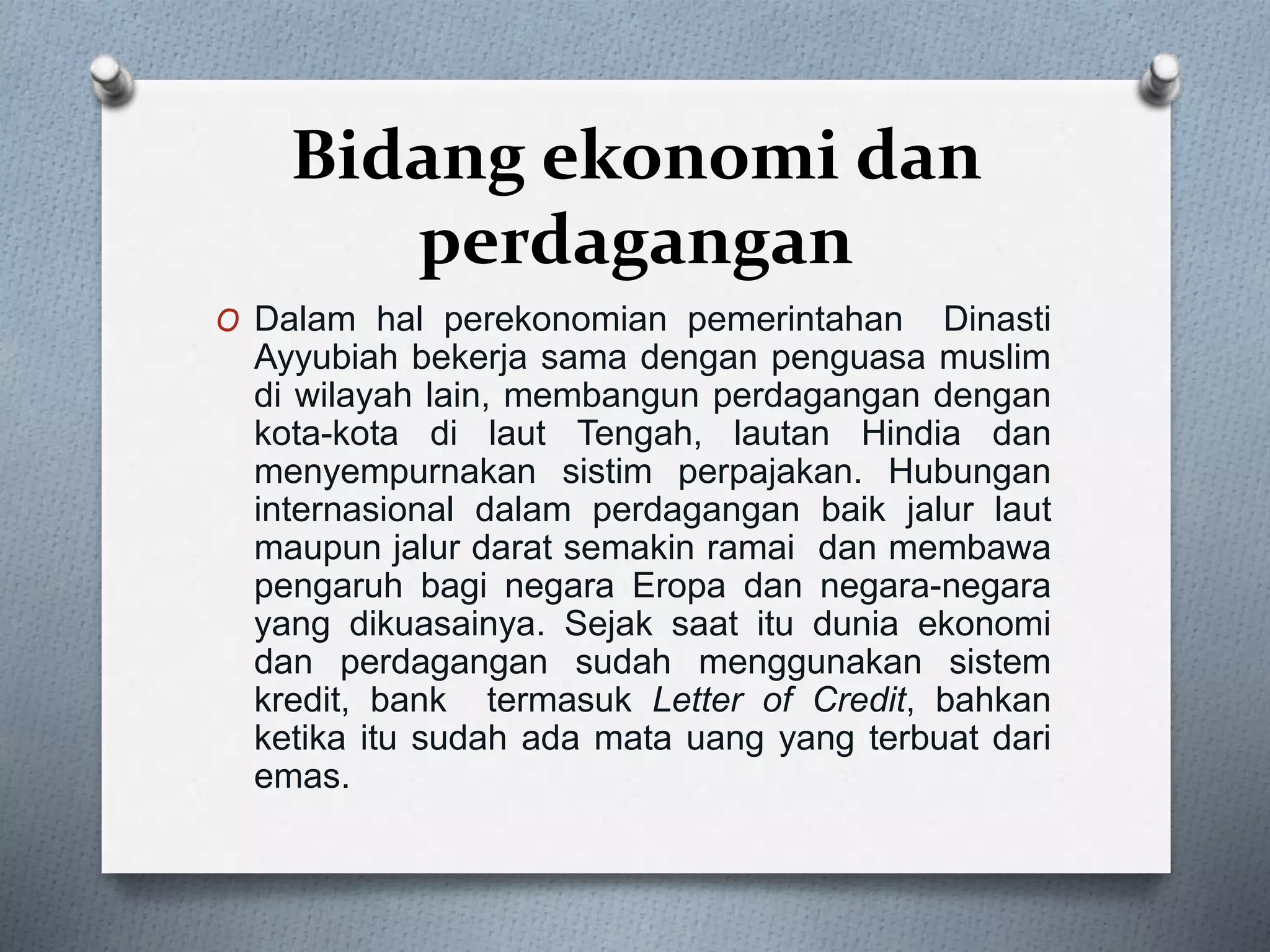 Kegemilangan dinasti ayyubiyah | PPTX