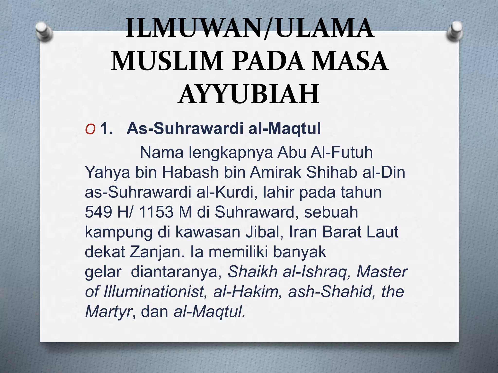 Kegemilangan dinasti ayyubiyah | PPTX