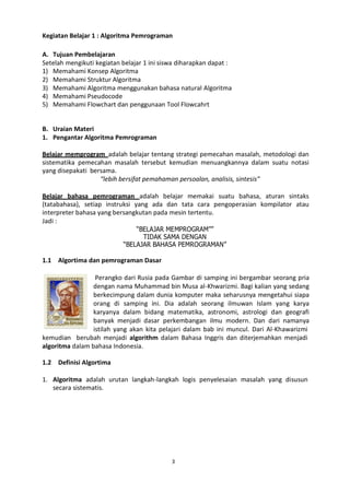 Kegiatan belajar 1 flowchart | PDF