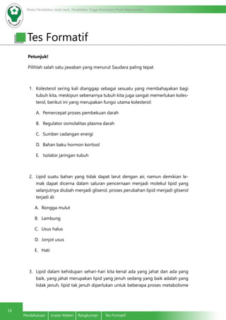 Proses Pencernaan dan Metabolisme Lipin | PDF