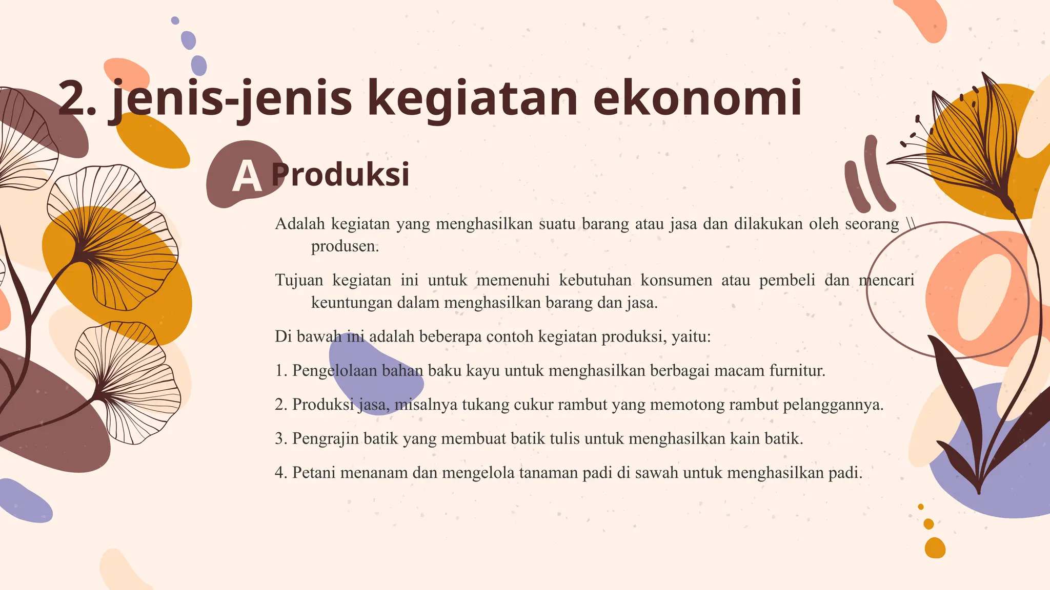 POWER POINT KEGIATAN EKONOMI kelas 10 SMA | PPTX