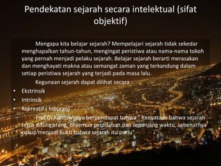 Kegunaan Sejarah | PPT