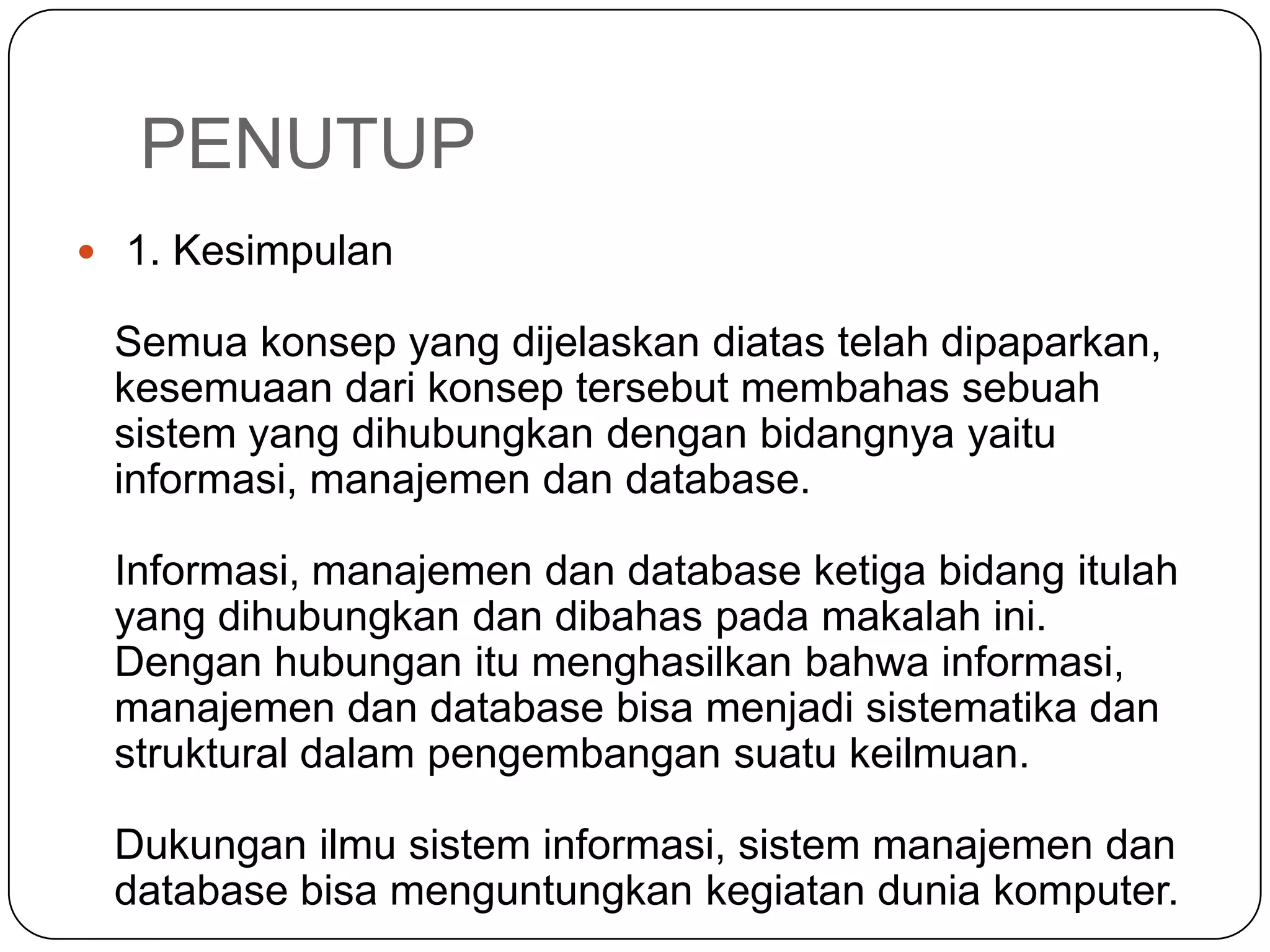 Kegunaan sistem informatika | PPT