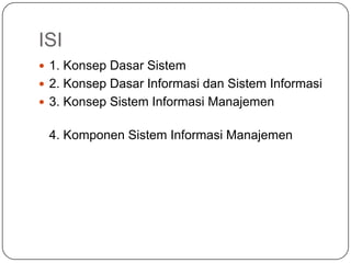 Kegunaan sistem informatika | PPT