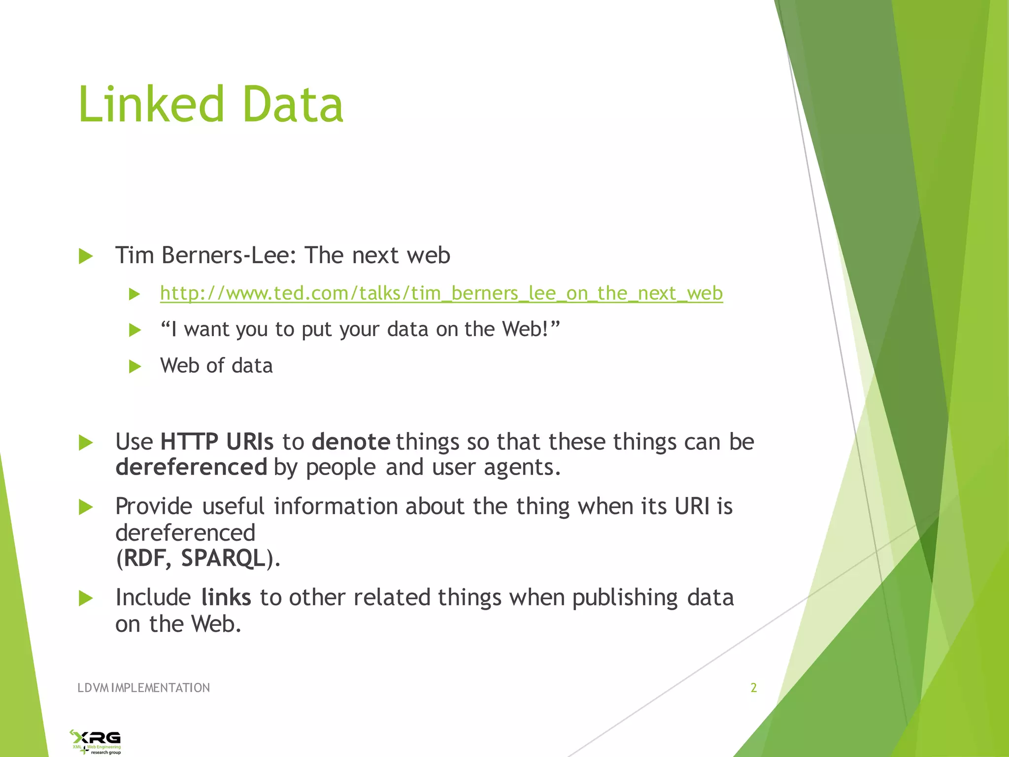 Linked Data Visualization Model - KEG VŠE | PPT
