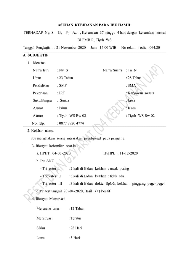 ASKEB KEHAMILAN NORMAL | DOCX