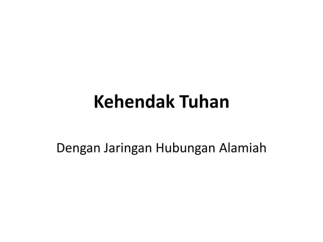 Kehendak tuhan black white | PPT