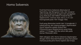 Kehidupan manusia purba dan asal usul nenek moyang bangsa Indonesia ...