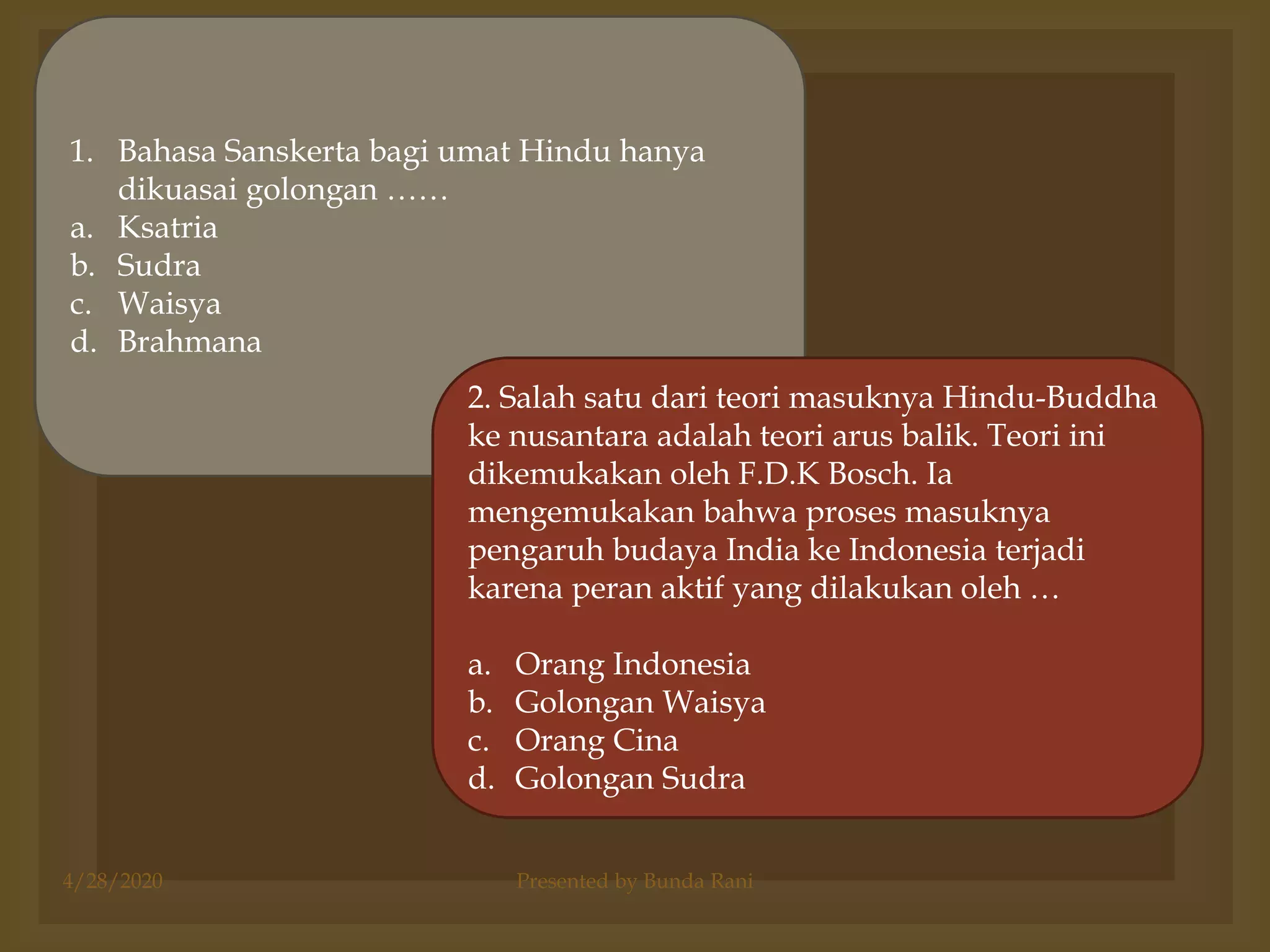 Kehidupan Masyarakat pada Masa Hindu-Buddha pt. 1 [Teori Masuknya ...