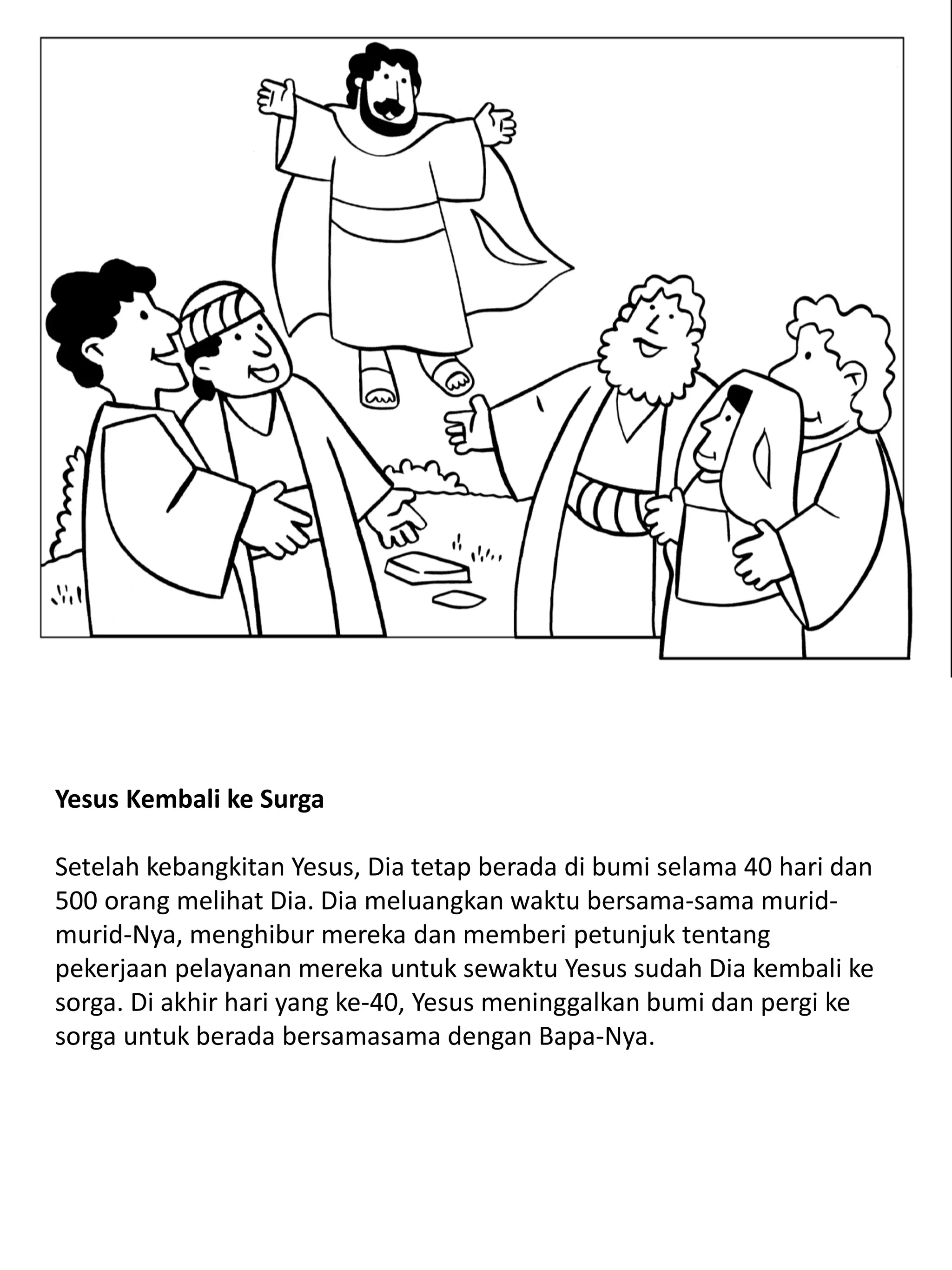 Kehidupan Yesus untuk anak anak - Buku mewarnai | PDF