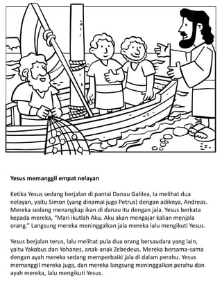 Kehidupan Yesus untuk anak anak - Buku mewarnai | PDF