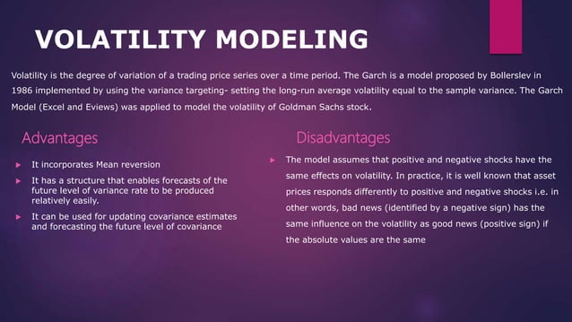 Volatility Modelling and Hedging Analysis | PPT