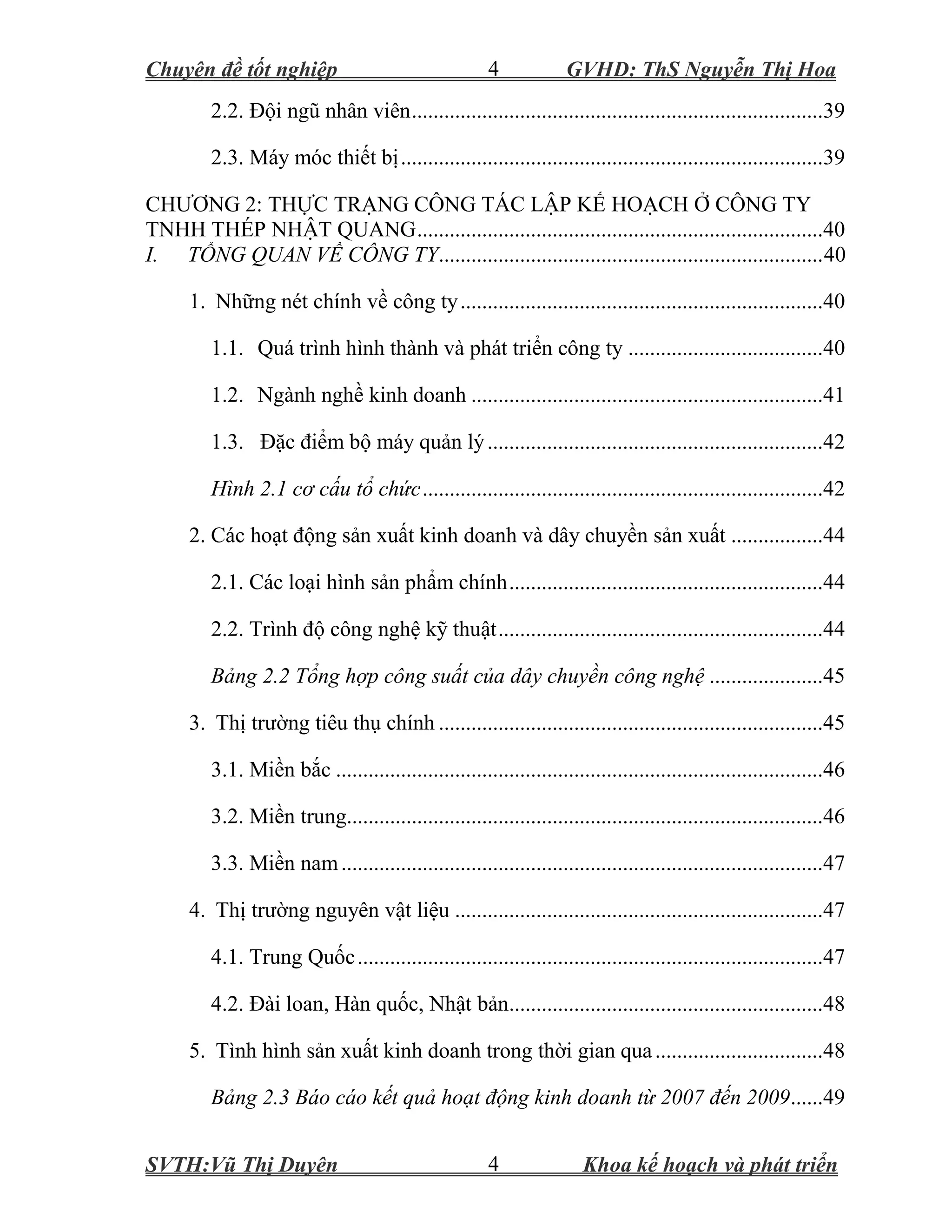 Một số giải pháp hoàn thiện công tác lập kế hoạch kinh doanh trong công ty TNHH thép Nhật Quang ...