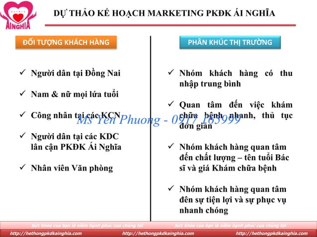 Ke hoach Marketing Benh vien | PDF