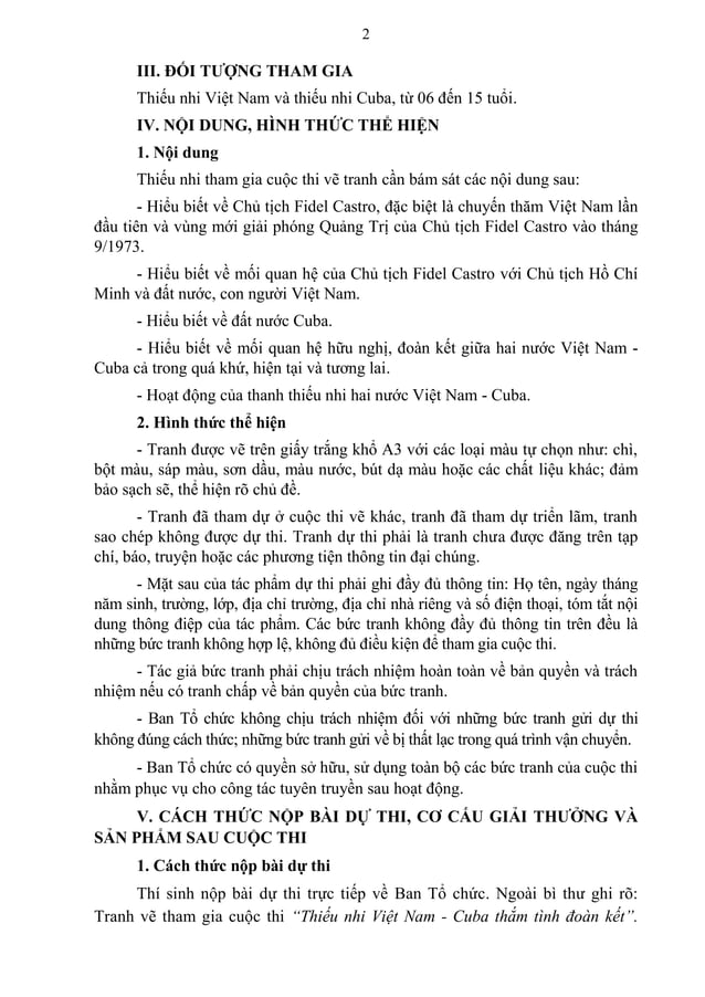 Ke hoach to chuc Cuoc thi ve tranh thieu nhi Viet Nam Cuba tham tinh doan ket.pdf