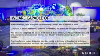 Kehoe Designs - Bring Your Event to Life | PDF