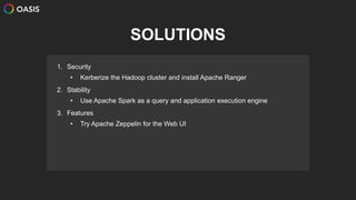 Oasis – data analysis platform for enterprise | PPT