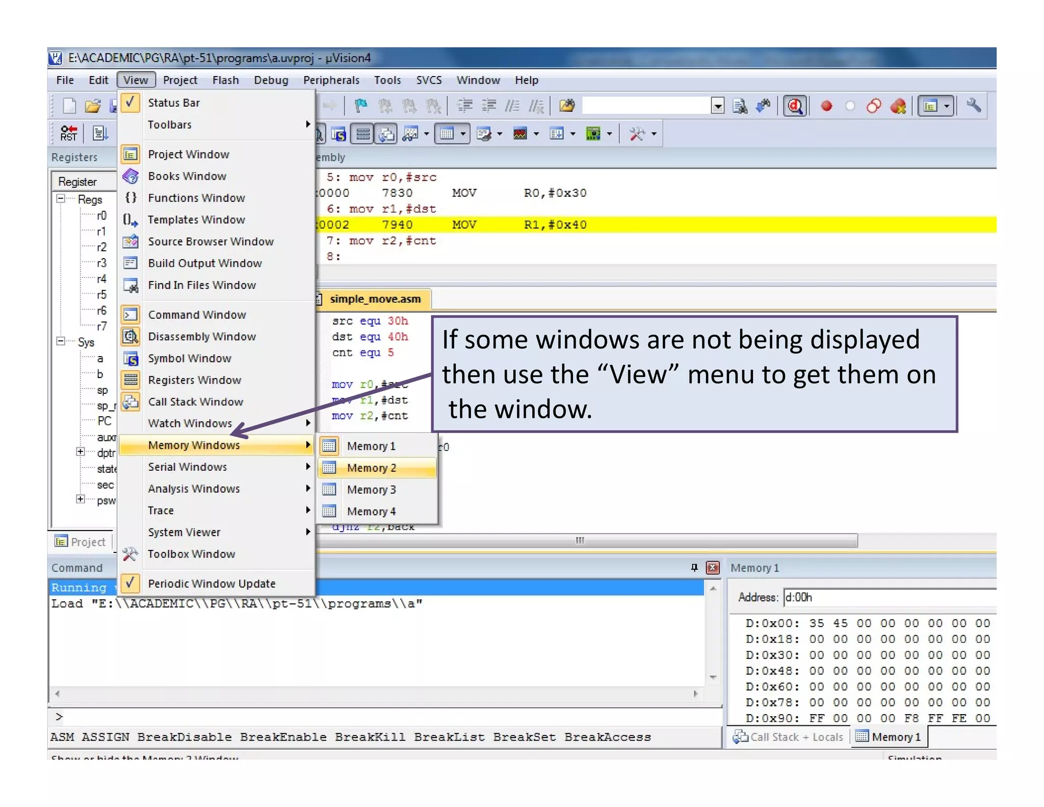 Debugging programs with Keil uVision | PPT
