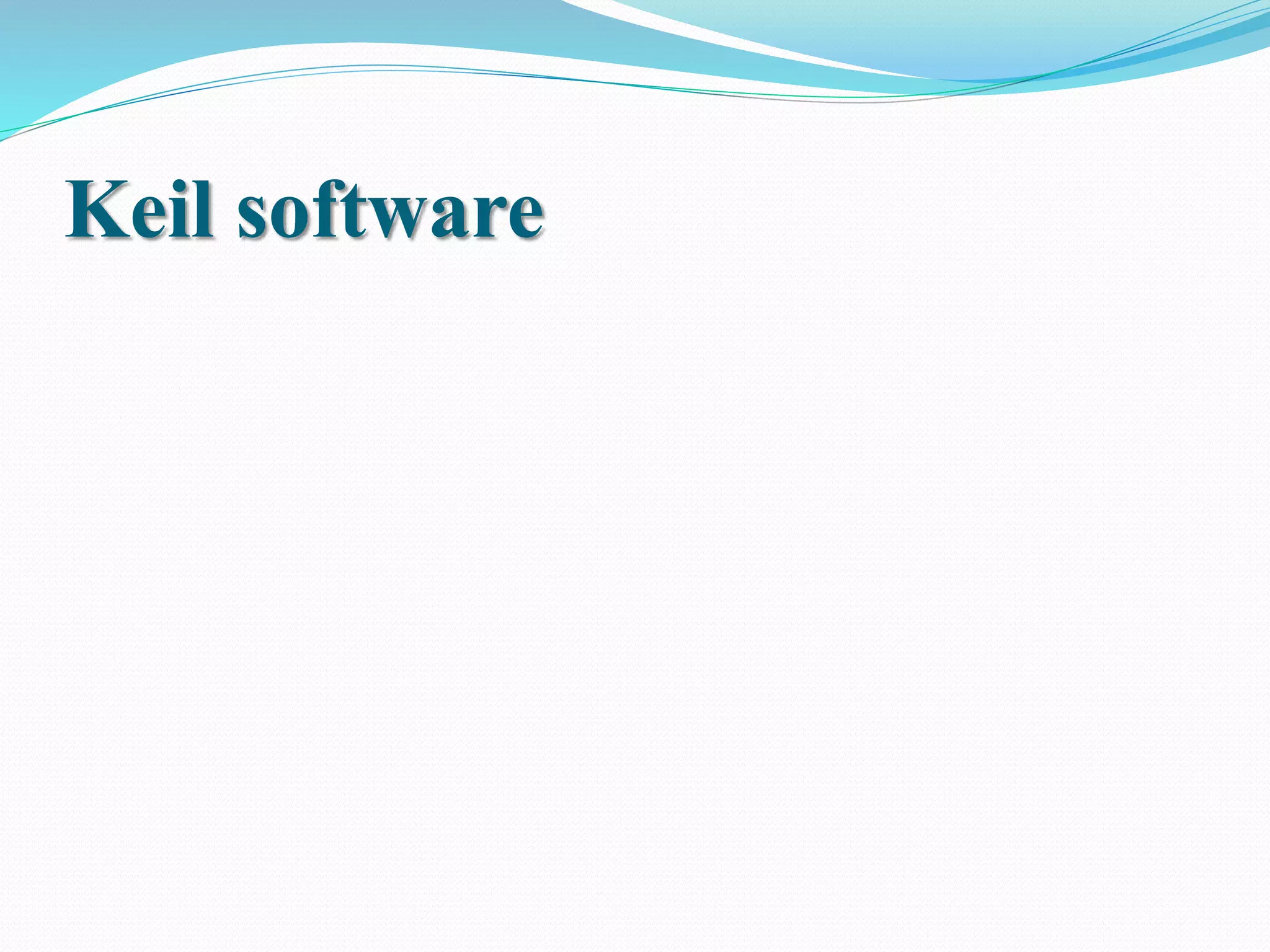 Keil software | PPTX