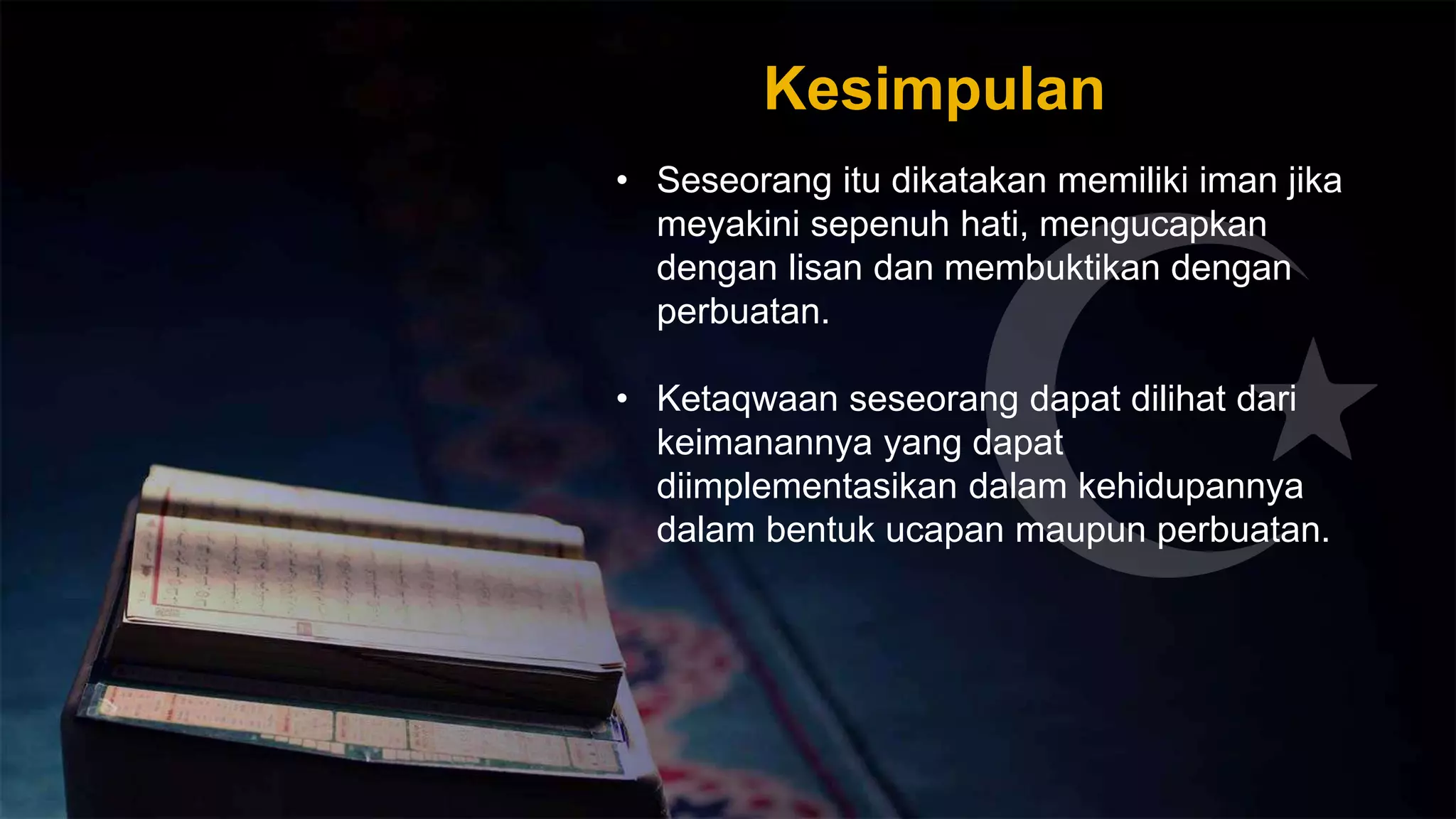 Keimanan dan Ketaqwaan Kepada Tuhan Yang Maha Esa | PPTX