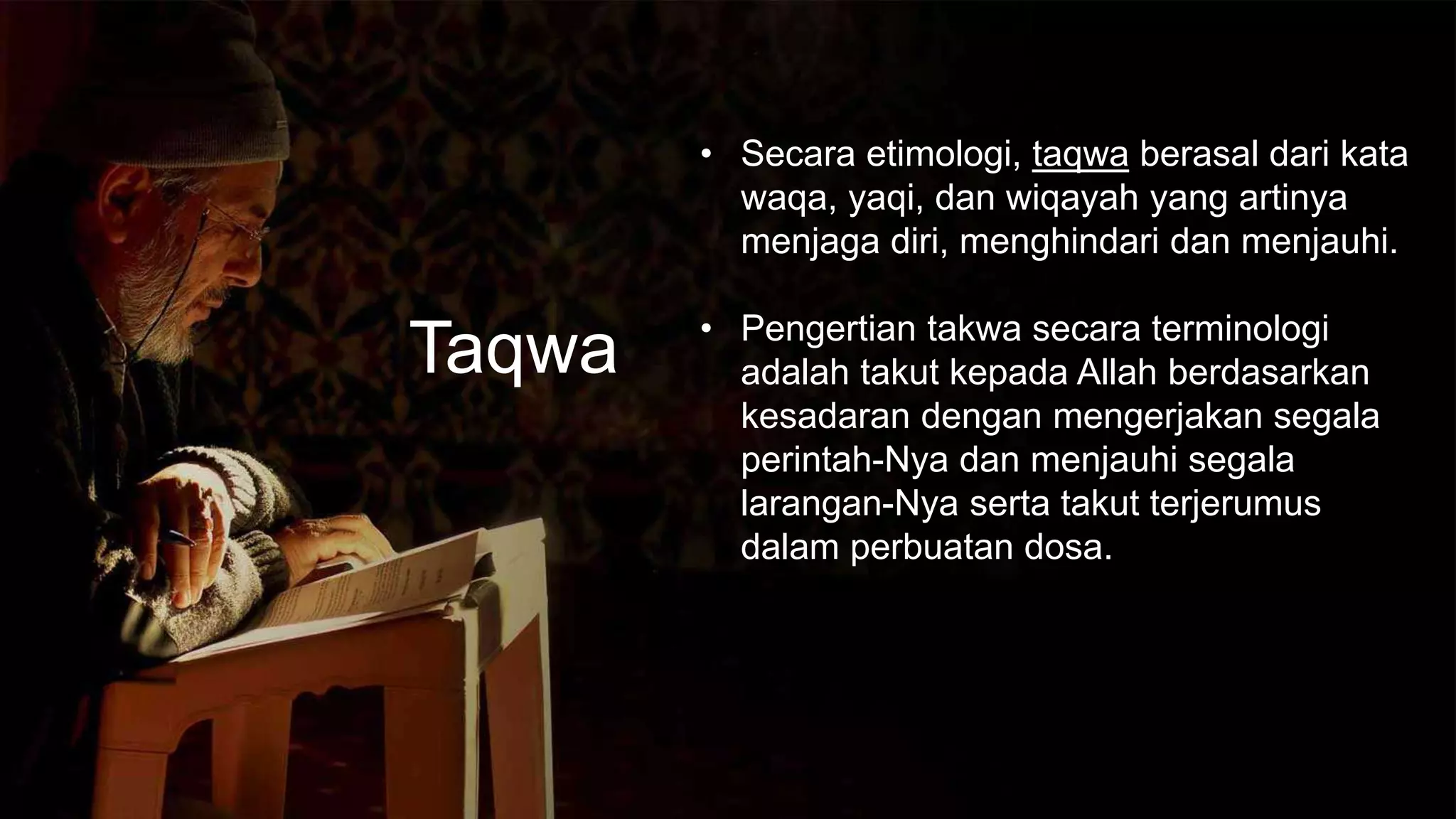 Keimanan dan Ketaqwaan Kepada Tuhan Yang Maha Esa | PPTX
