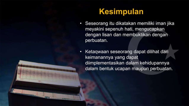 Keimanan dan Ketaqwaan Kepada Tuhan Yang Maha Esa | PPTX